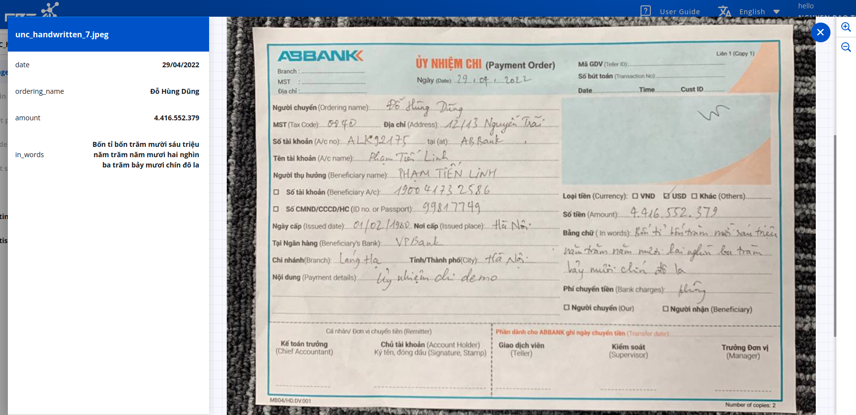 Nhận Diện Và Trích Xuất Dữ Liệu Chữ Viết Tay Với FPT.AI Reader - FPT AI